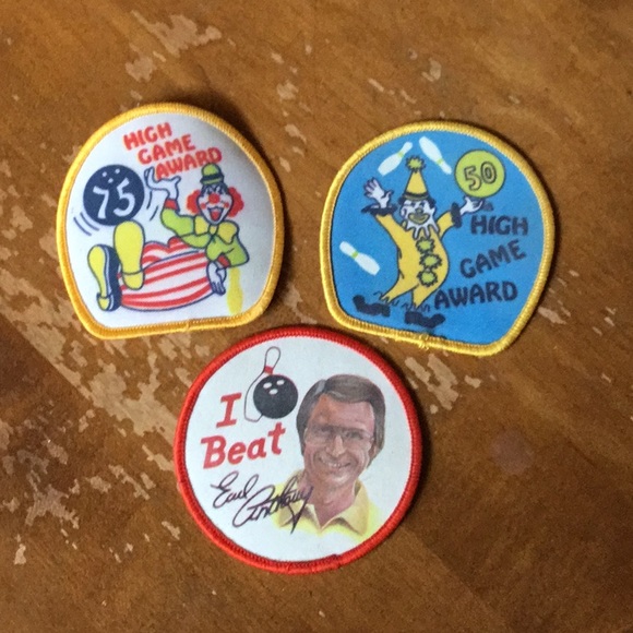 Vintage | Accessories | Vintage Retro Bowling Patches Set | Poshmark